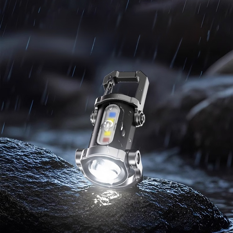 【Three-in-One Multi-functional】SOS Emergency Light Flashlight Portable Charger-vidooedo